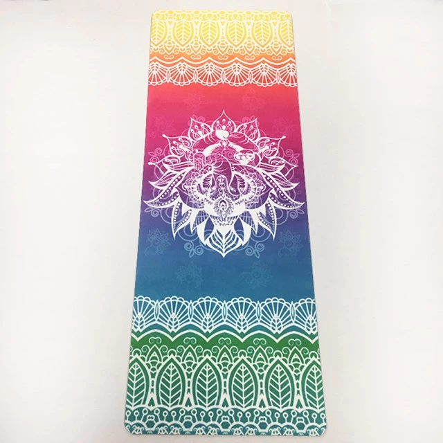 China Upgraded Eco Friendly Premium Suede Rubber Yoga Mat